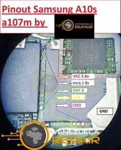 Pinout samsung a10s a107m frp unlock easy jtag via isp venezuelarepair